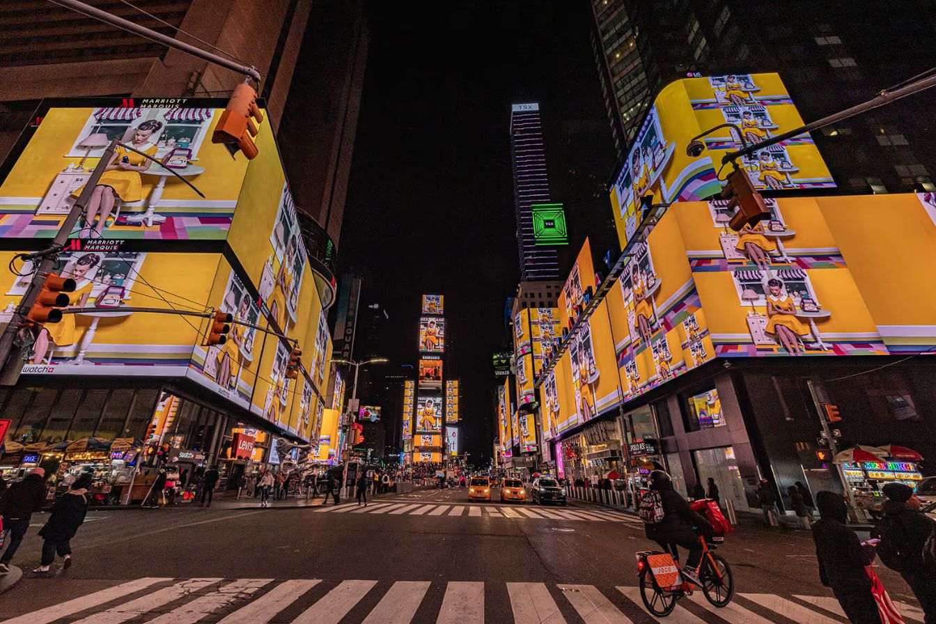 Comment l'IA redéfinit l'expression artistique à Times Square